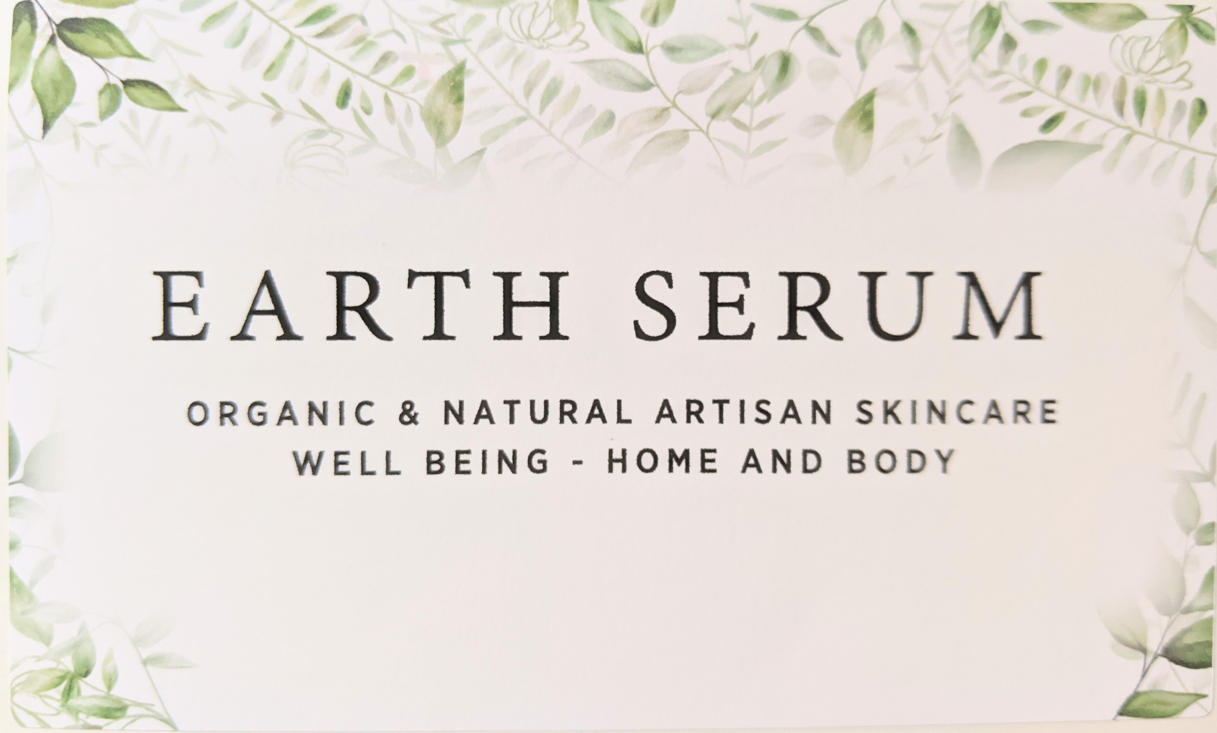 Organic and Natural Artisan Skin Care. Well-being. Home. Body – Earth Serum